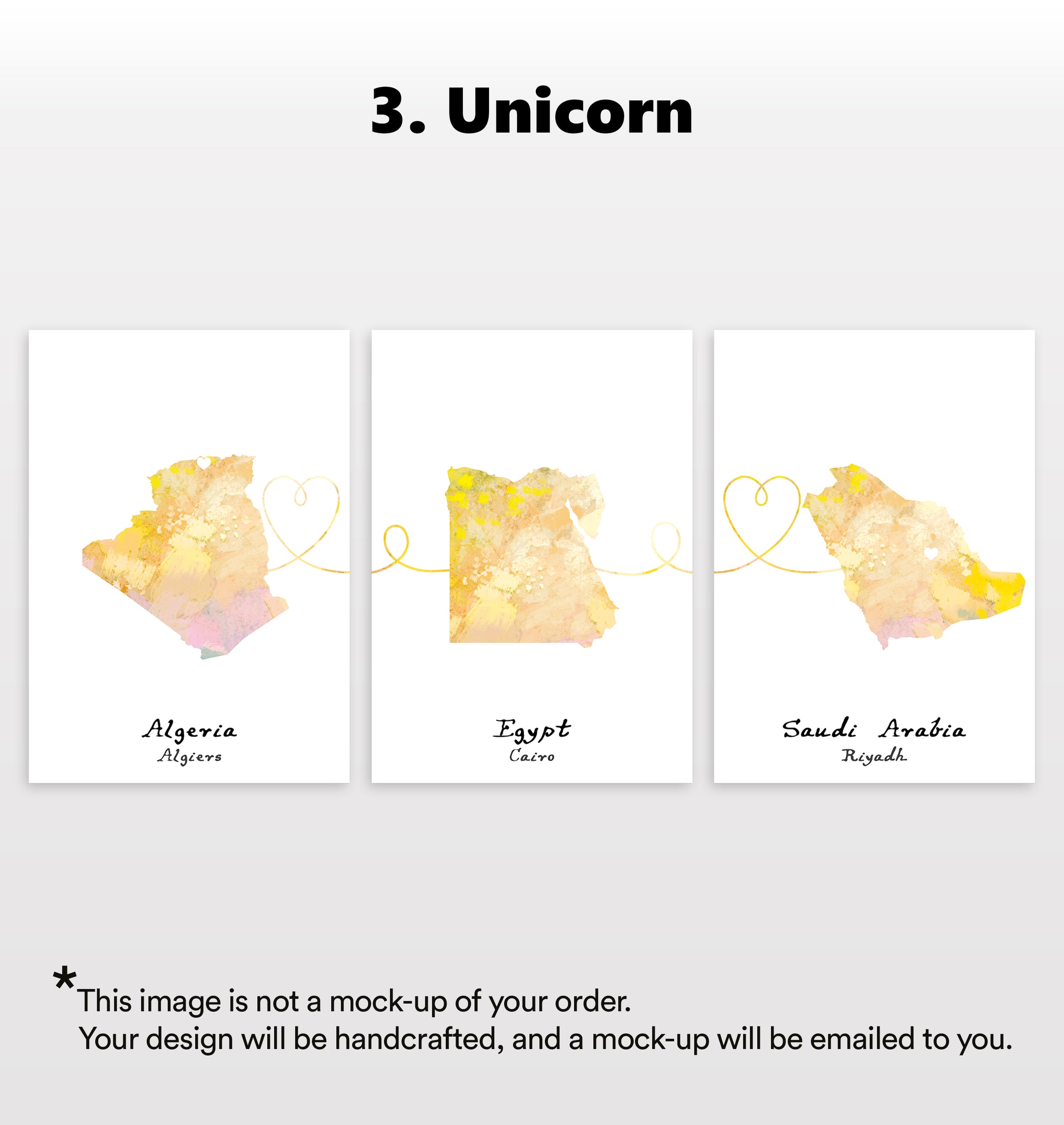 Personalised Three Location Prints — Lotsy.co.uk