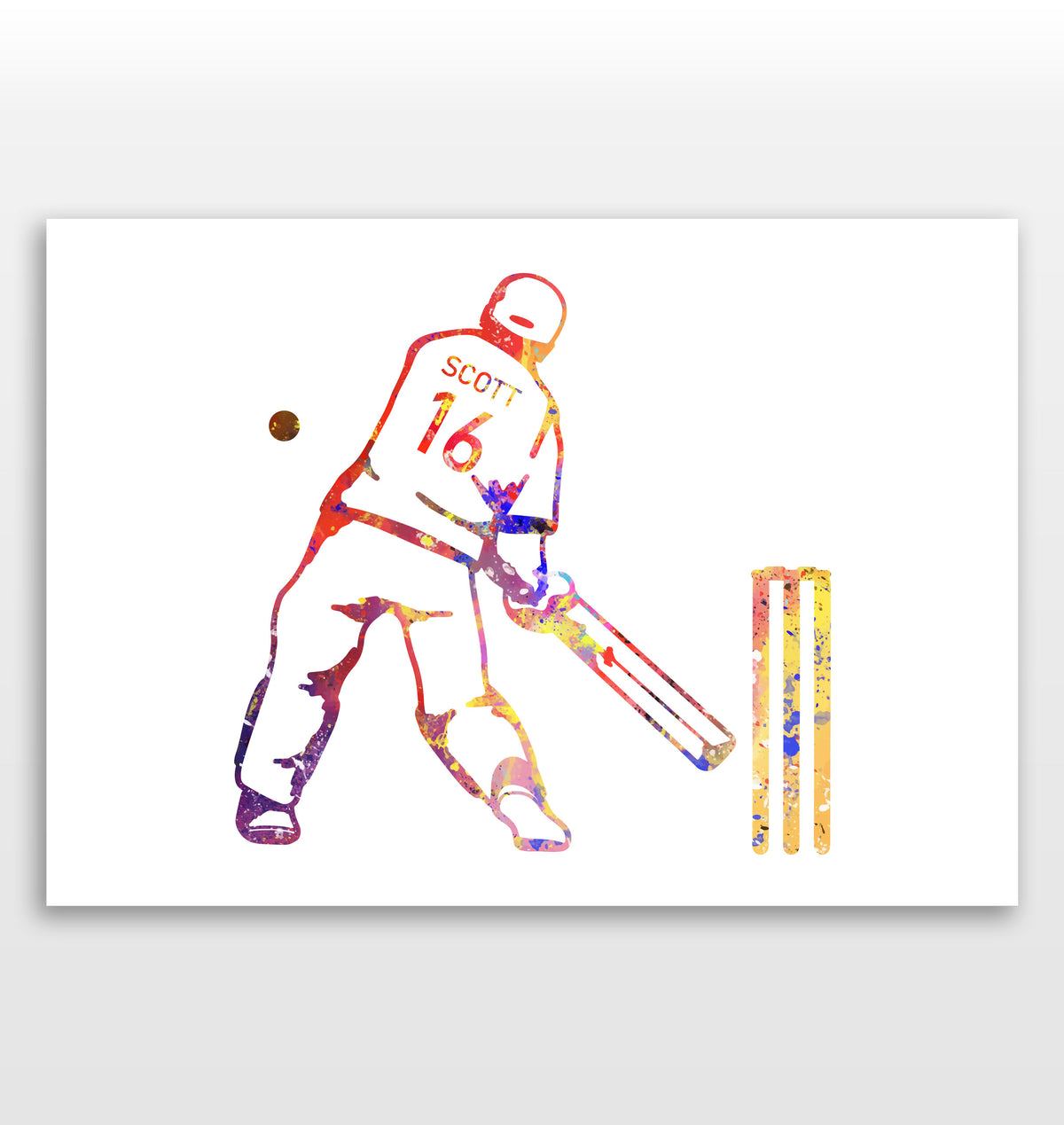 Personalised Cricket Print — Lotsy.co.uk