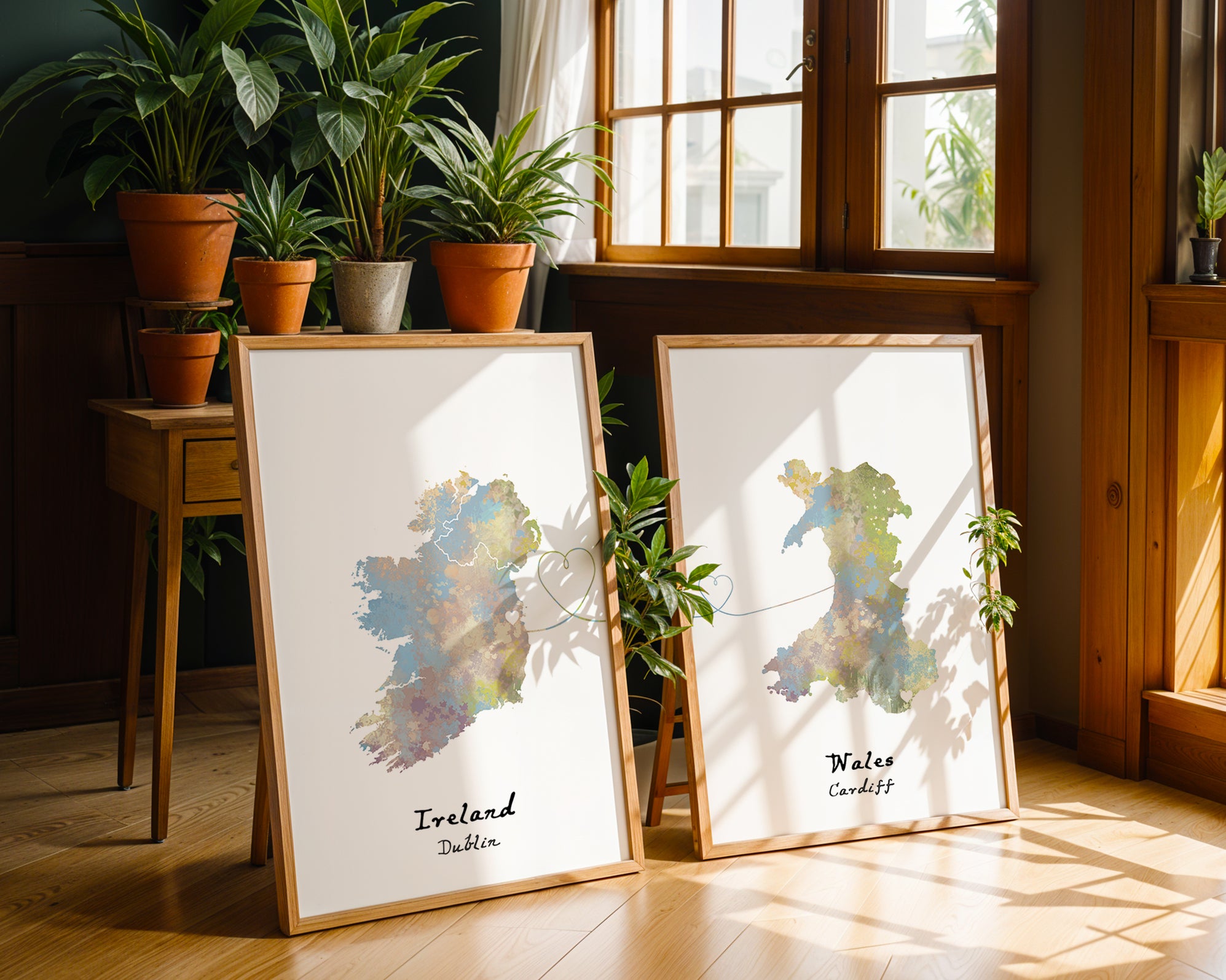 Personalised two location Prints — Lotsy.co.uk