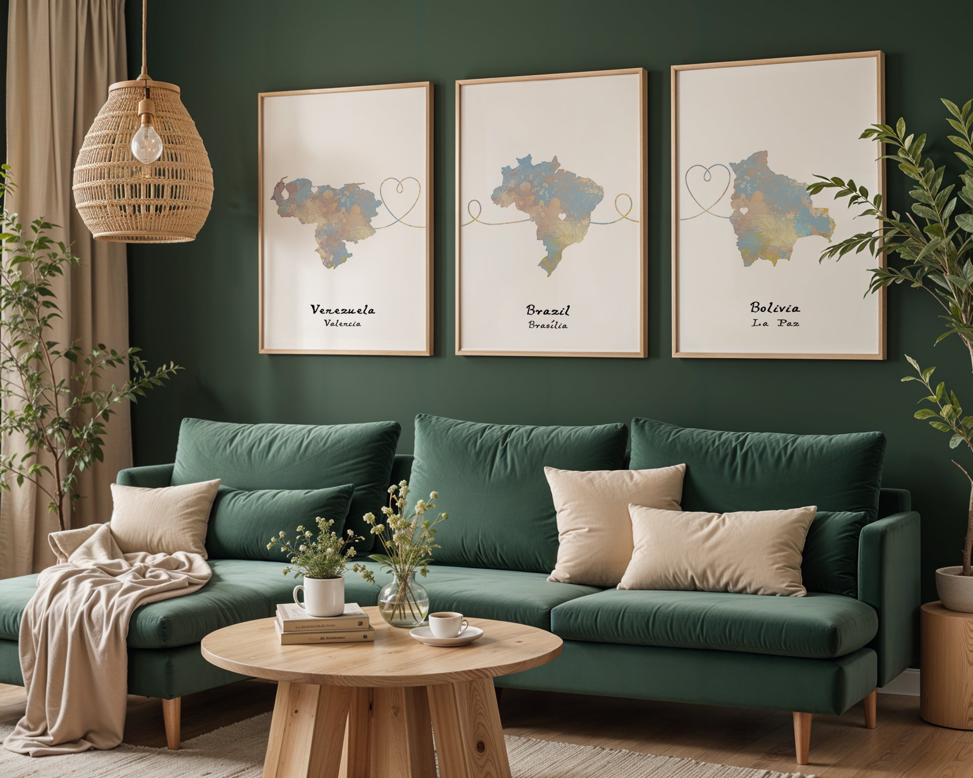 Personalised Three Location Prints — Lotsy.co.uk