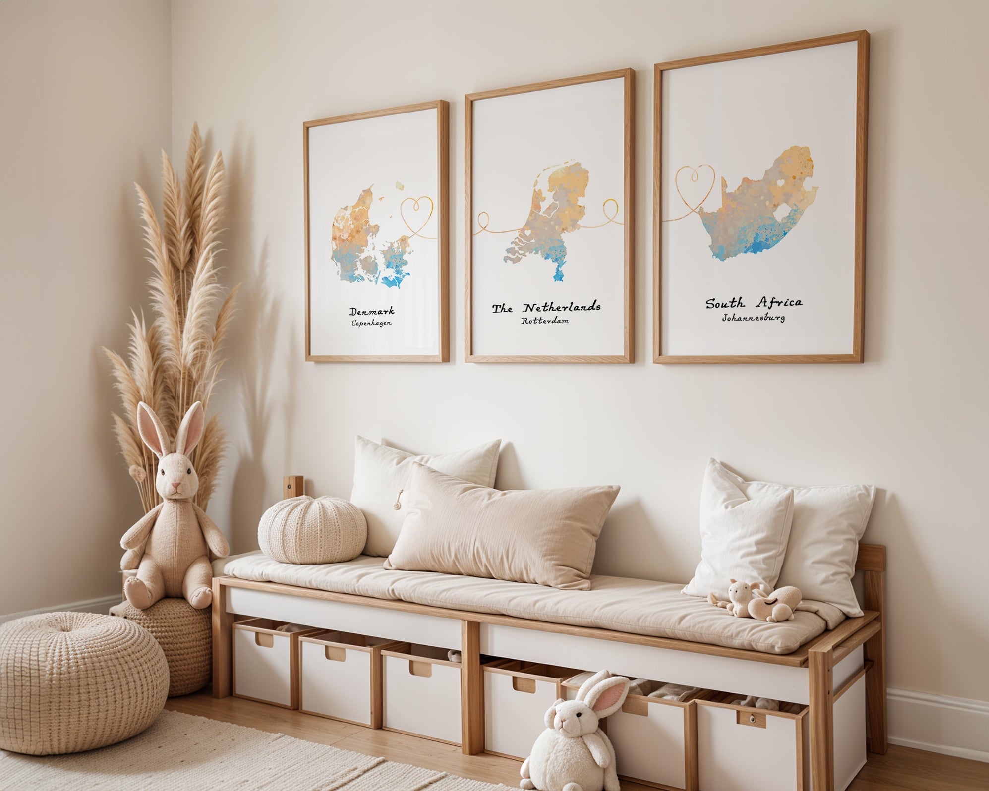Personalised Three Location Prints — Lotsy.co.uk
