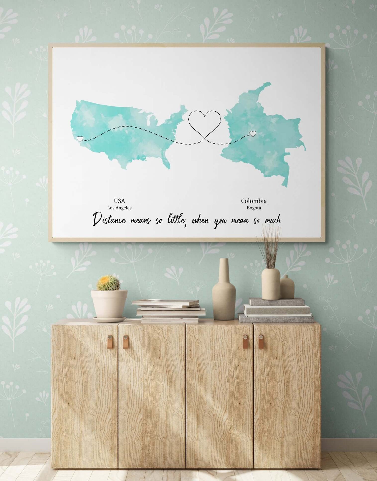 Personalised Watercolour Travel Poster | Lotsy.co.uk