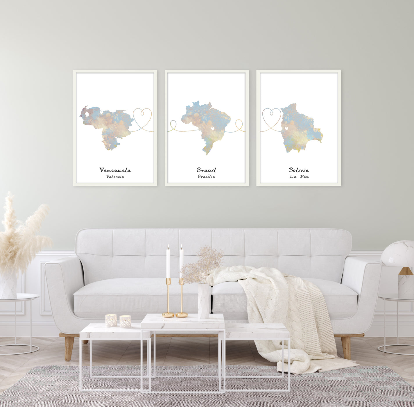 Personalised Three Location Prints — Lotsy.co.uk