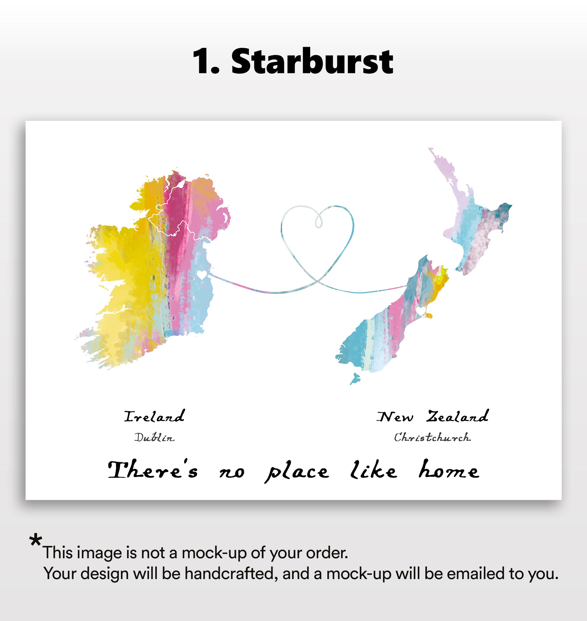 Personalised Watercolour Travel Poster | Lotsy.co.uk