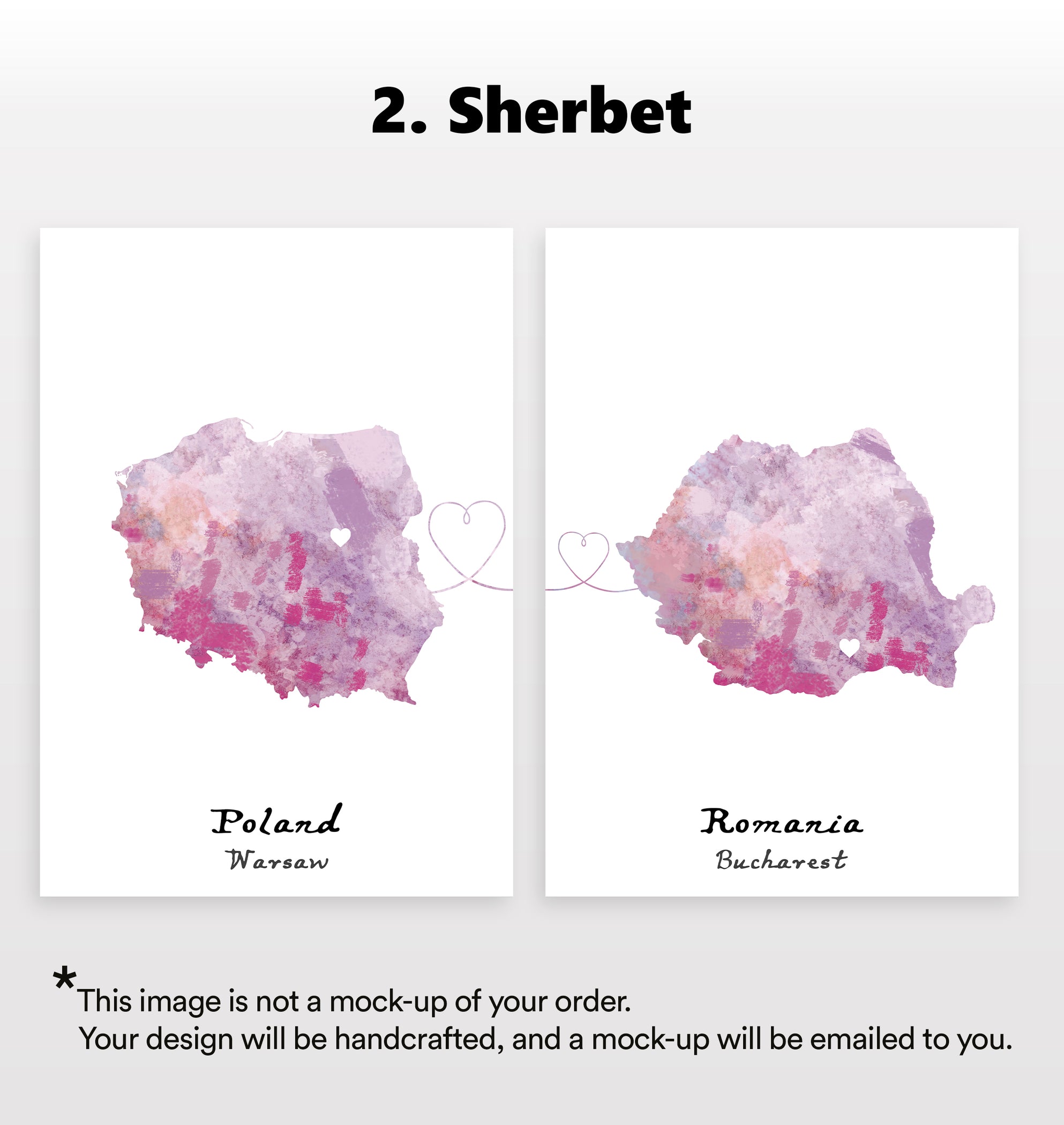 Personalised two location Prints — Lotsy.co.uk