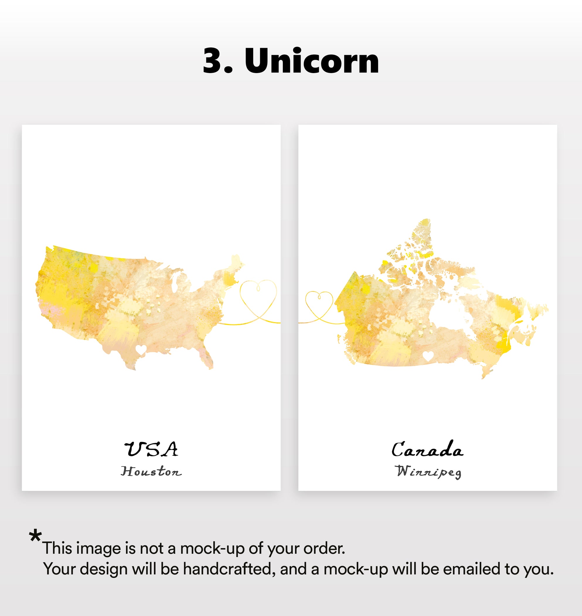 Personalised two location Prints — Lotsy.co.uk