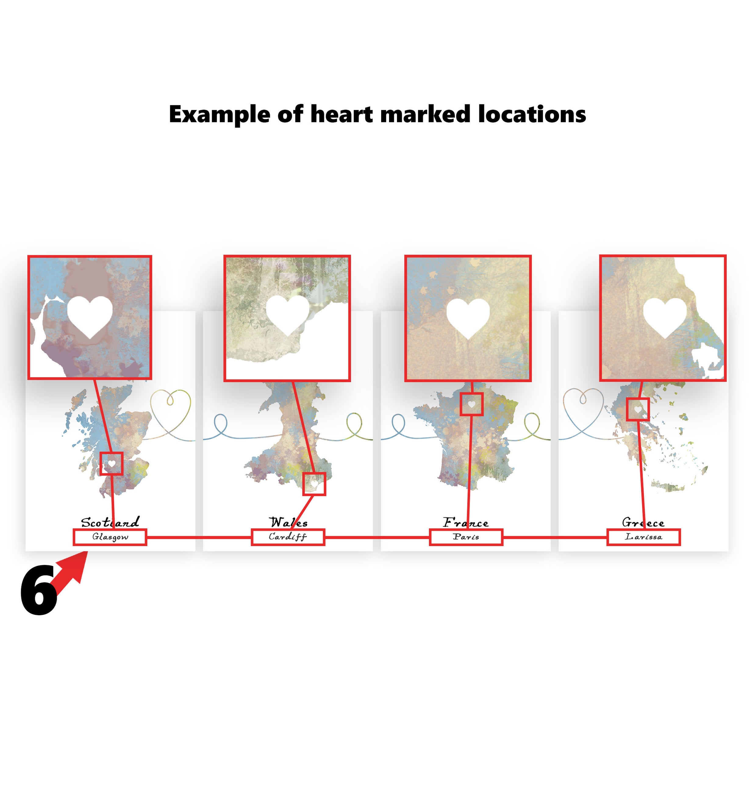 Personalised Four Location Prints — Lotsy.co.uk