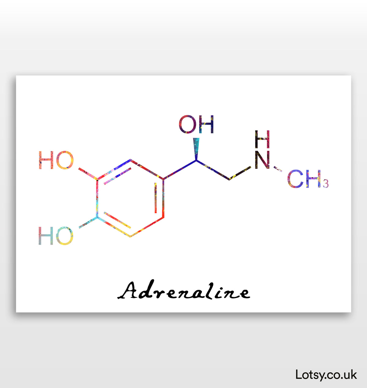 Adrenaline - Molecule print — Lotsy.co.uk