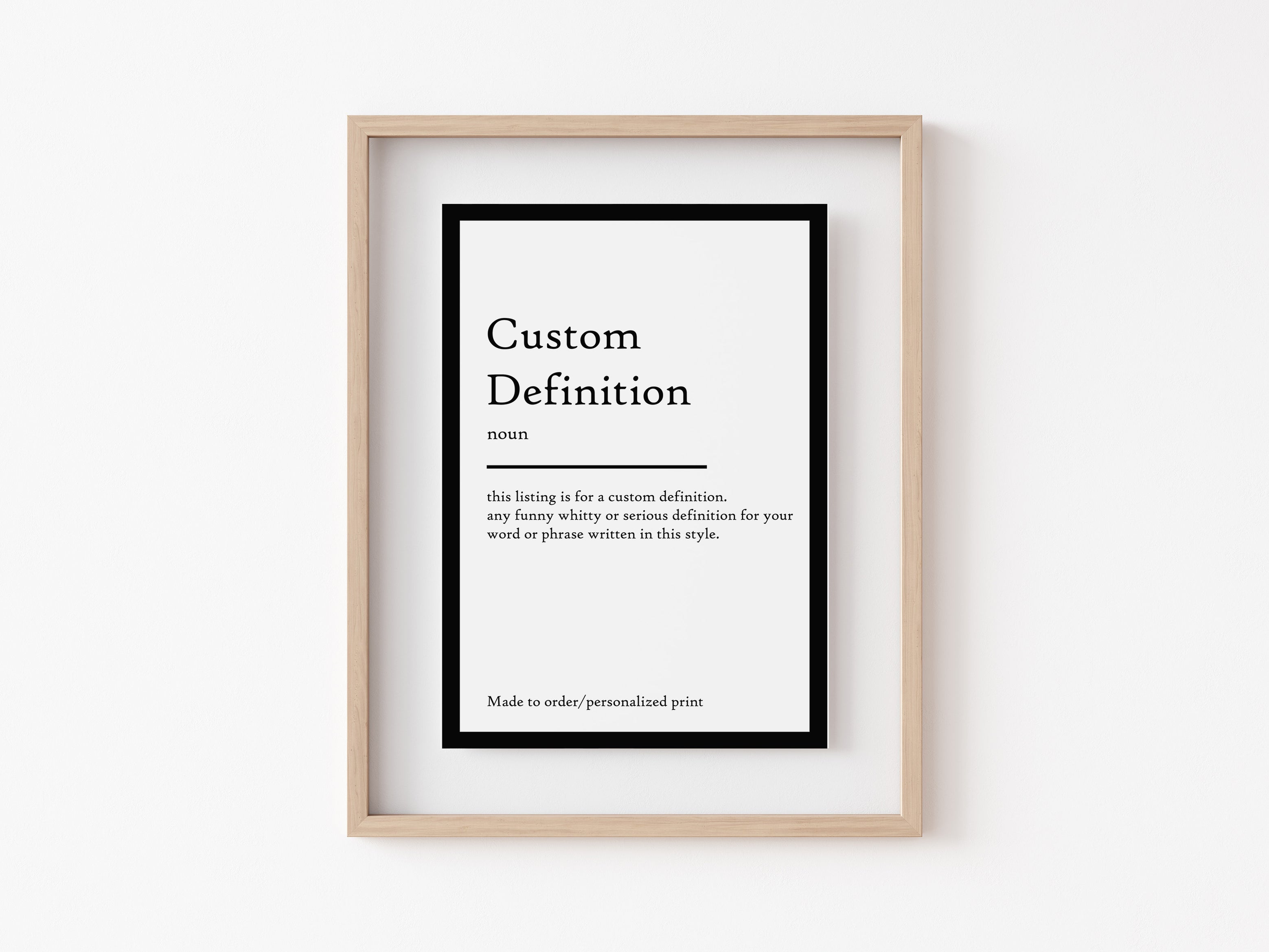 Custom - Definition Print — Lotsy.co.uk