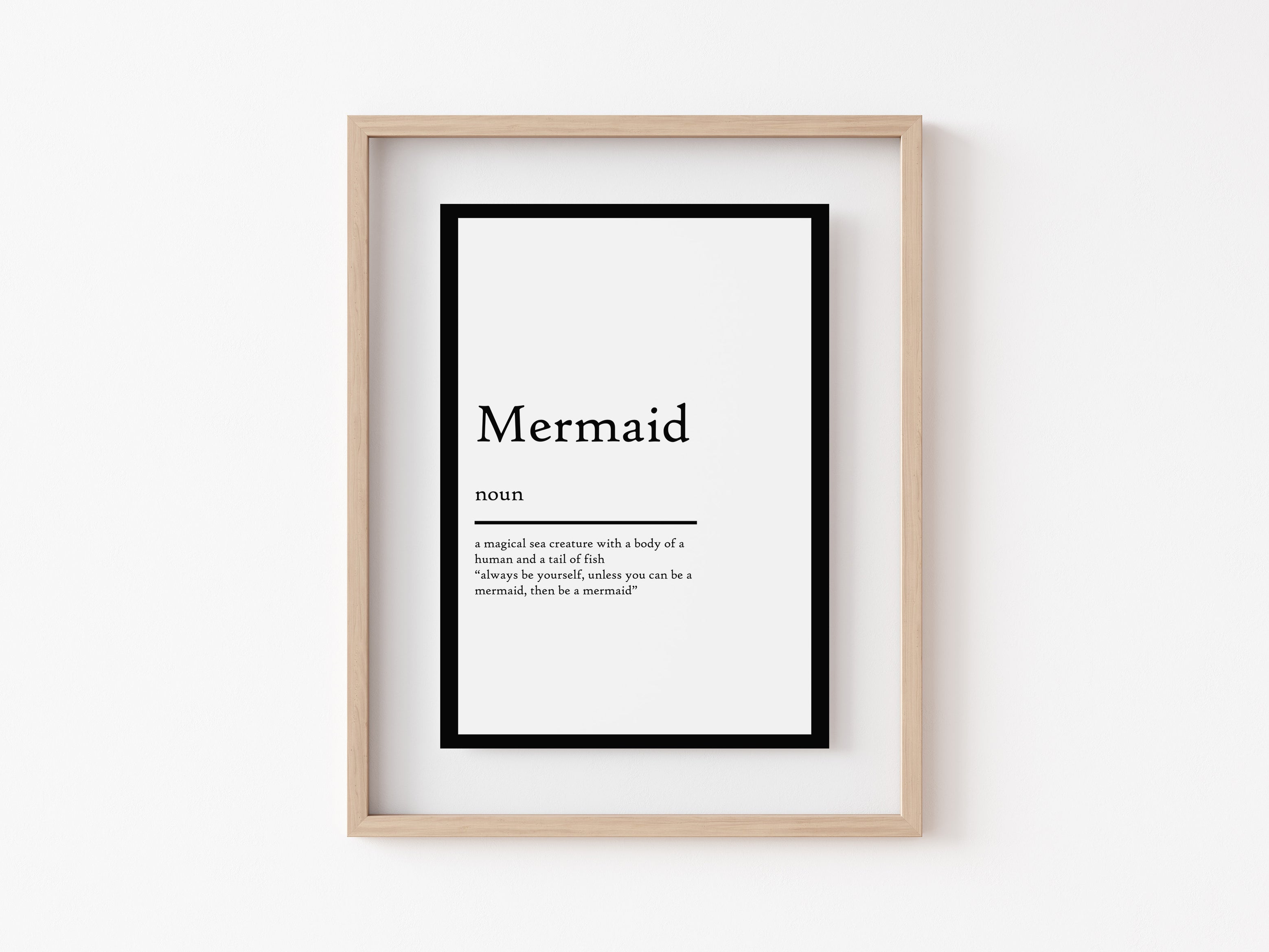 Mermaid - Definition Print — Lotsy.co.uk