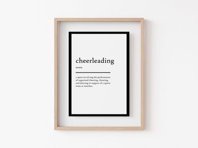 Cheerleading - Definition Print — Lotsy.co.uk