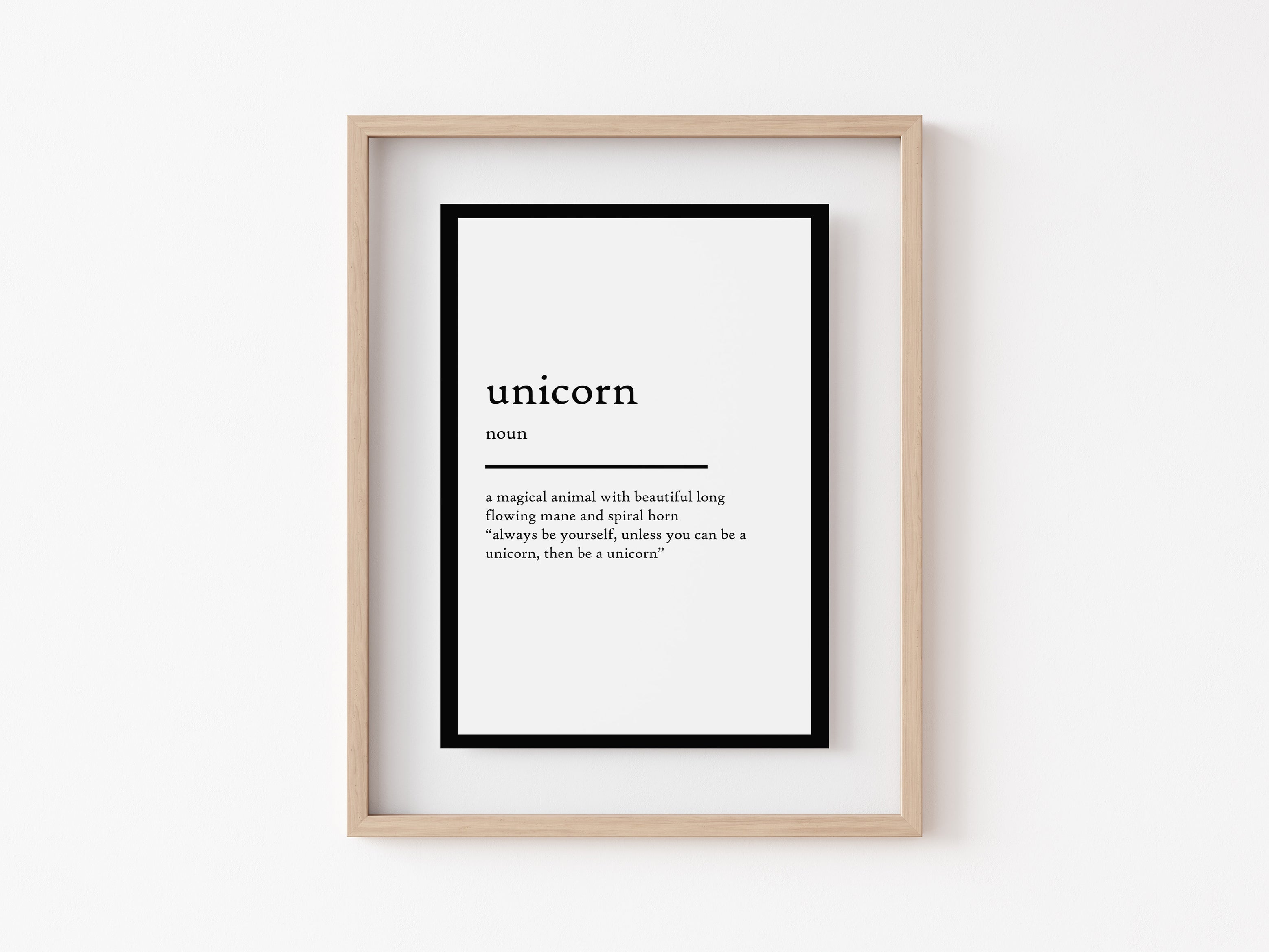 unicorn - Definition Print — Lotsy.co.uk